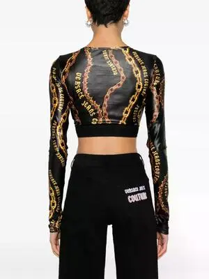 Versace Chain Couture Crop Top