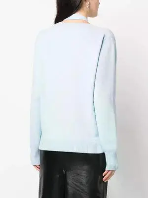 Fendi Cut-out Detail Wool Cardigan