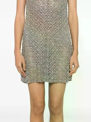 Amen Embroidered Mini Dress