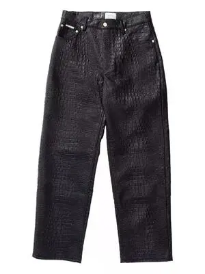 Eytys Benz Trousers With Embossed Crocodile Effect