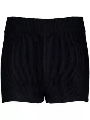 AMI Paris De Coeur Mini Shorts - Black