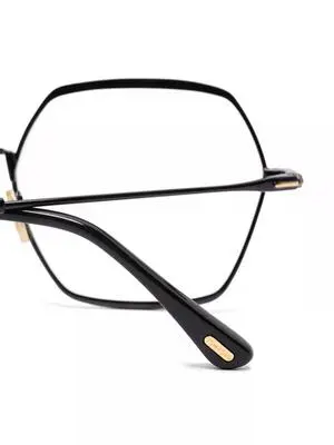 TOM FORD Geometric Frame Glasses - Black