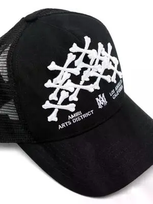 Amiri Bones Stacked Trucker Hat