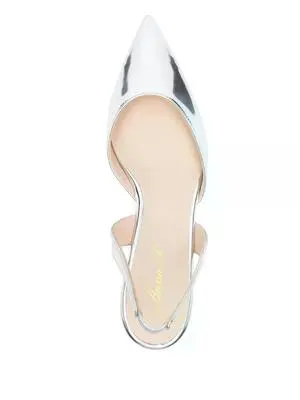 ANNA F. 55mm Metallic Slingback Pumps