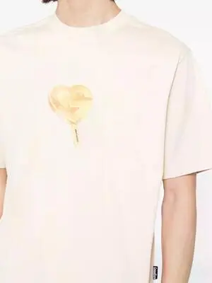 GROUND ZERO Logo-print Cotton T-shirt - Neutrals
