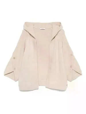 Max Mara Hooded Three-quarter Length Sleeve Cardigan