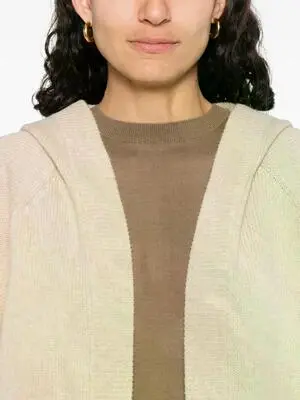 Max Mara Hooded Three-quarter Length Sleeve Cardigan