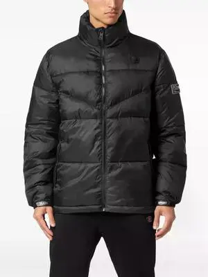 PLEIN SPORT Logo Patch Puffer Jacket