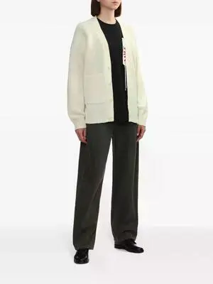 Tibi Wool Cardigan With Asymmetric Hem