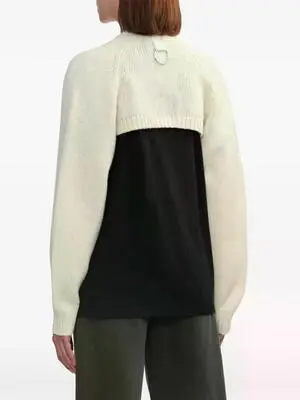 Tibi Wool Cardigan With Asymmetric Hem