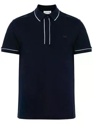 Lacoste Contrast-trim Polo Shirt - Blue