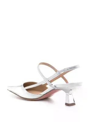 Roberto Festa Amai Metallic Leather Slingback Pumps