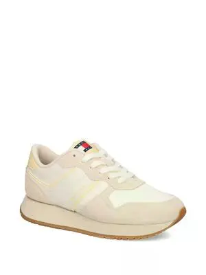 Tommy Hilfiger Suede Panelled Running Sneakers - Neutrals