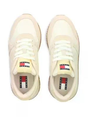Tommy Hilfiger Suede Panelled Running Sneakers - Neutrals