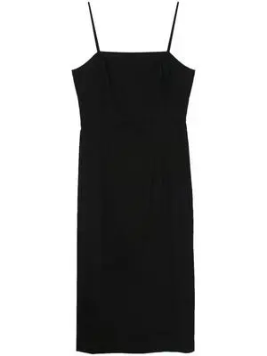 Theory Sleeveless A-line Midi Dress - Black