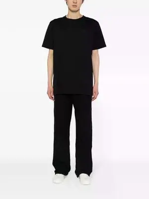 Off-White Logo-embroidered Cotton T-shirt