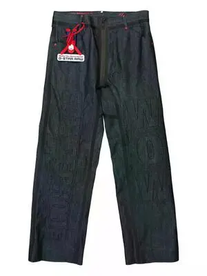 WALTER VAN BEIRENDONCK X G-star Raw Embellished Jeans - Blue