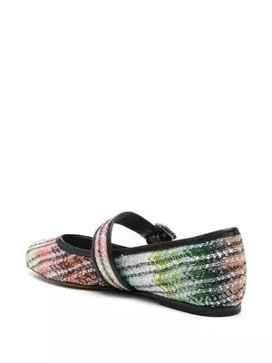 Missoni Gradient Woven Ballerina Shoes