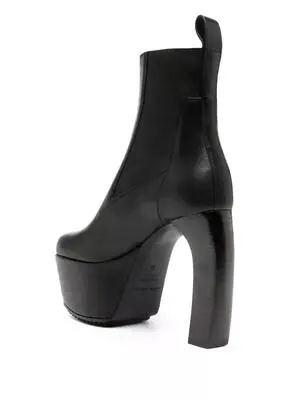 Rick Owens Leather Platform Boots