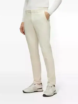 BOSS Mid-rise Slim-cut Trousers - Neutrals