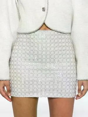 ROTATE BY BIRGER CHRISTENSEN Sequined Mini Skirt - Blue