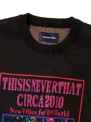 THISISNEVERTHAT Crew Neck Drop Shoulder Sweater