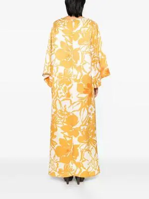 BAMBAH Maya Sabrina Kaftan Floral Print - Brown