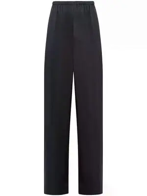 FERRAGAMO High-waist Straight Leg Trousers - Black