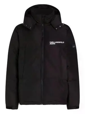 Karl Lagerfeld Padded Hooded Jacket - Black