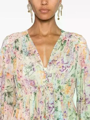 Zimmermann Halliday Floral-print Maxi Dress