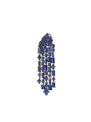 ANABELA CHAN Rhodium Vermeil Cascade Sapphire Drop Earrings - Blue
