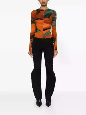 MUGLER Zipped Scuba Trousers