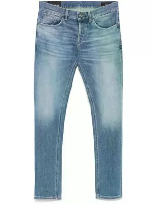 DONDUP George Jeans Light Wash Whiskered Denim