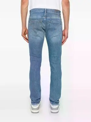 DONDUP George Jeans Light Wash Whiskered Denim
