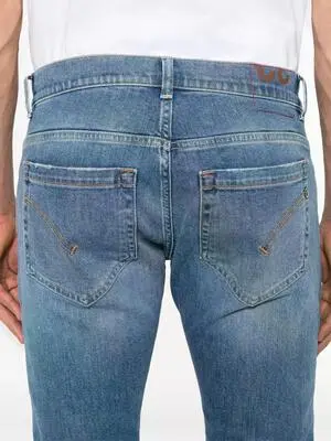 DONDUP George Jeans Light Wash Whiskered Denim