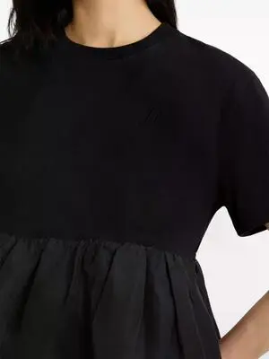 PATOU Ruffle Hem T-shirt - Black