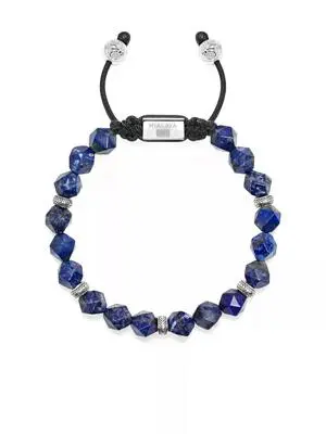 NIALAYA JEWELRY Lapis Lazuli And Sterling Beaded Bracelet - Silver