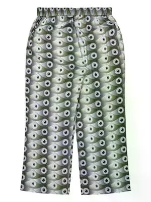 GMBH Eye-print Wide-leg Trousers