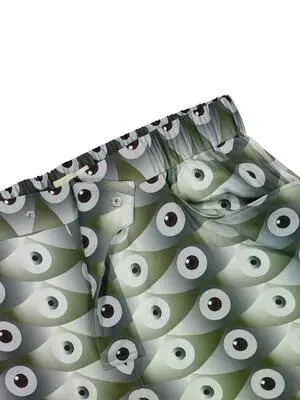 GMBH Eye-print Wide-leg Trousers