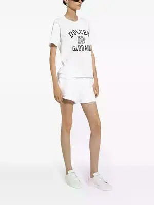 Dolce & Gabbana Cotton Jersey Shorts - White