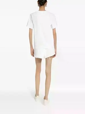Dolce & Gabbana Cotton Jersey Shorts - White