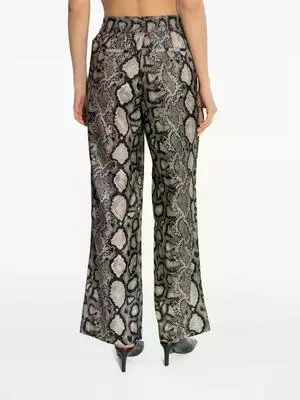 ALLSAINTS Charli Snakeskin Print Trousers