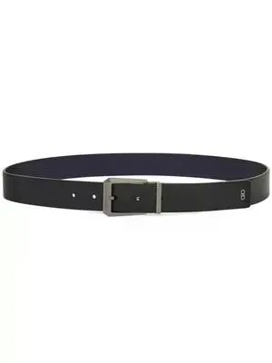 FERRAGAMO Logo-engraved Reversible Leather Belt - Blue