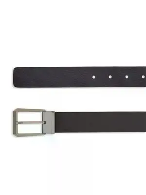 FERRAGAMO Logo-engraved Reversible Leather Belt - Blue