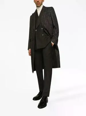 Dolce & Gabbana Sicilia-fit Double-breasted Blazer - Grey
