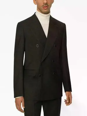 Dolce & Gabbana Sicilia-fit Double-breasted Blazer - Grey
