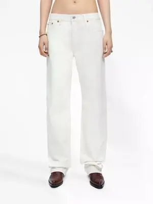 RE/DONE Mid-rise Loose Jeans - White