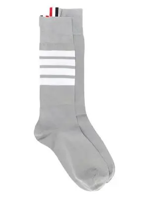 Thom Browne 4-bar Stripe Socks - Grey