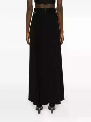 Rabanne High-waist Maxi Skirt With Metal Eyelet Detailing