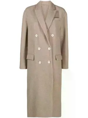 Brunello Cucinelli Double-breasted Cashmere Coat